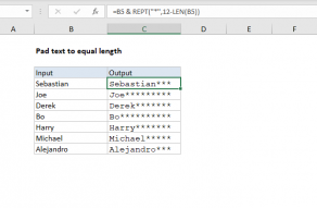 Excel REPT function | Exceljet